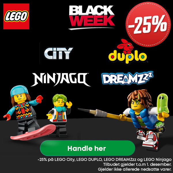 Se ekstra stort sortiment Lego i Lego shop | Extra Leker